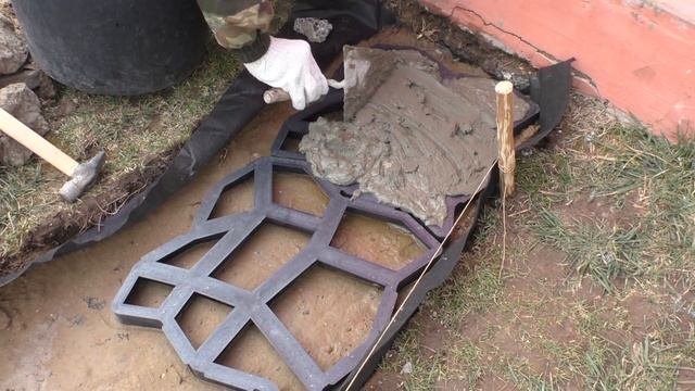 Дорожка для дачи своими руками формами из Светофора