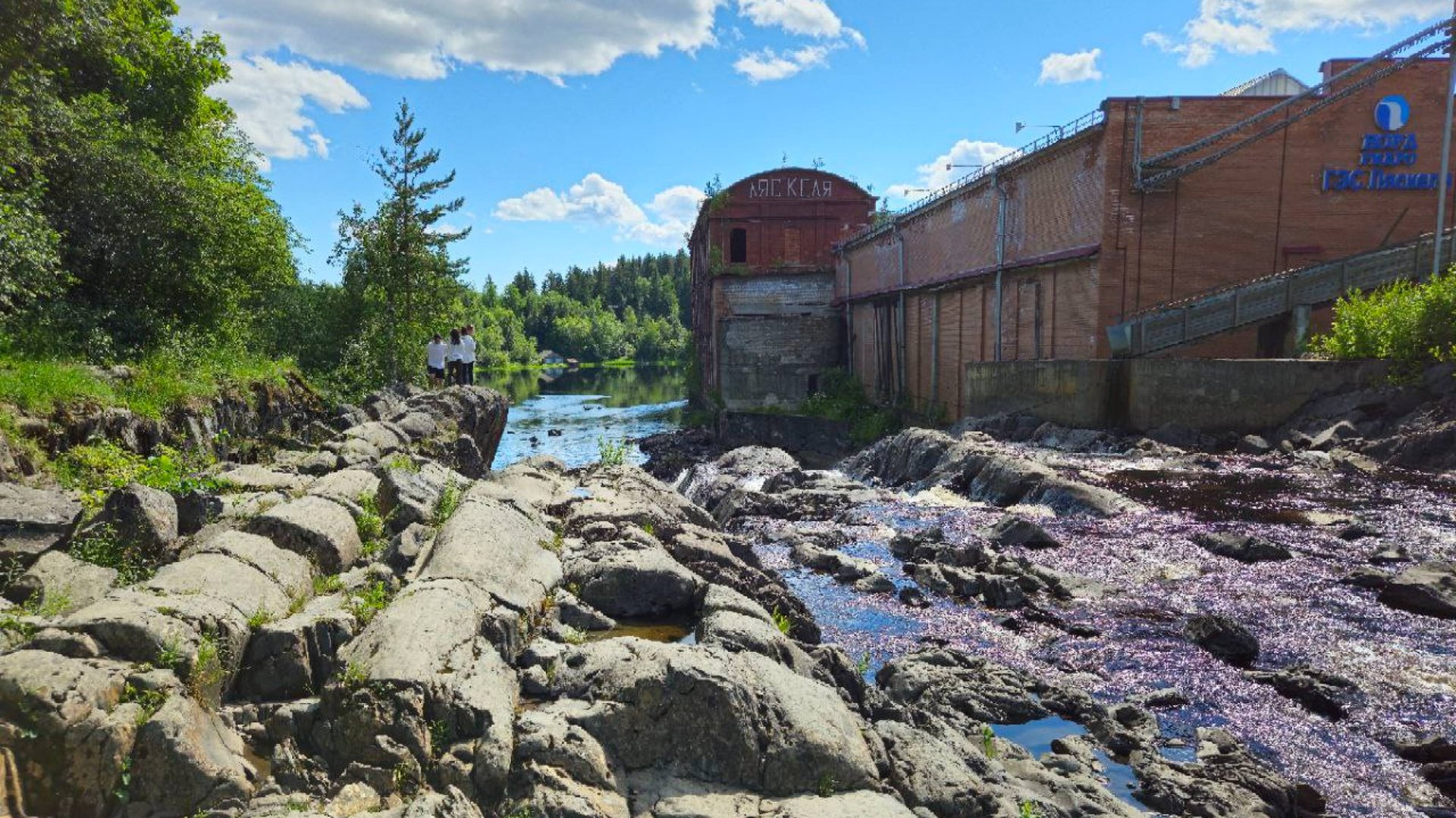 Карелия. Водопад Ляскеля. Karelia. Laskelya waterfall
