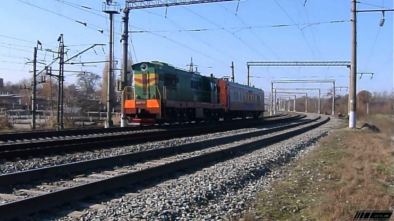 ЧМЭ3-5030 с путеобследовательским вагоном