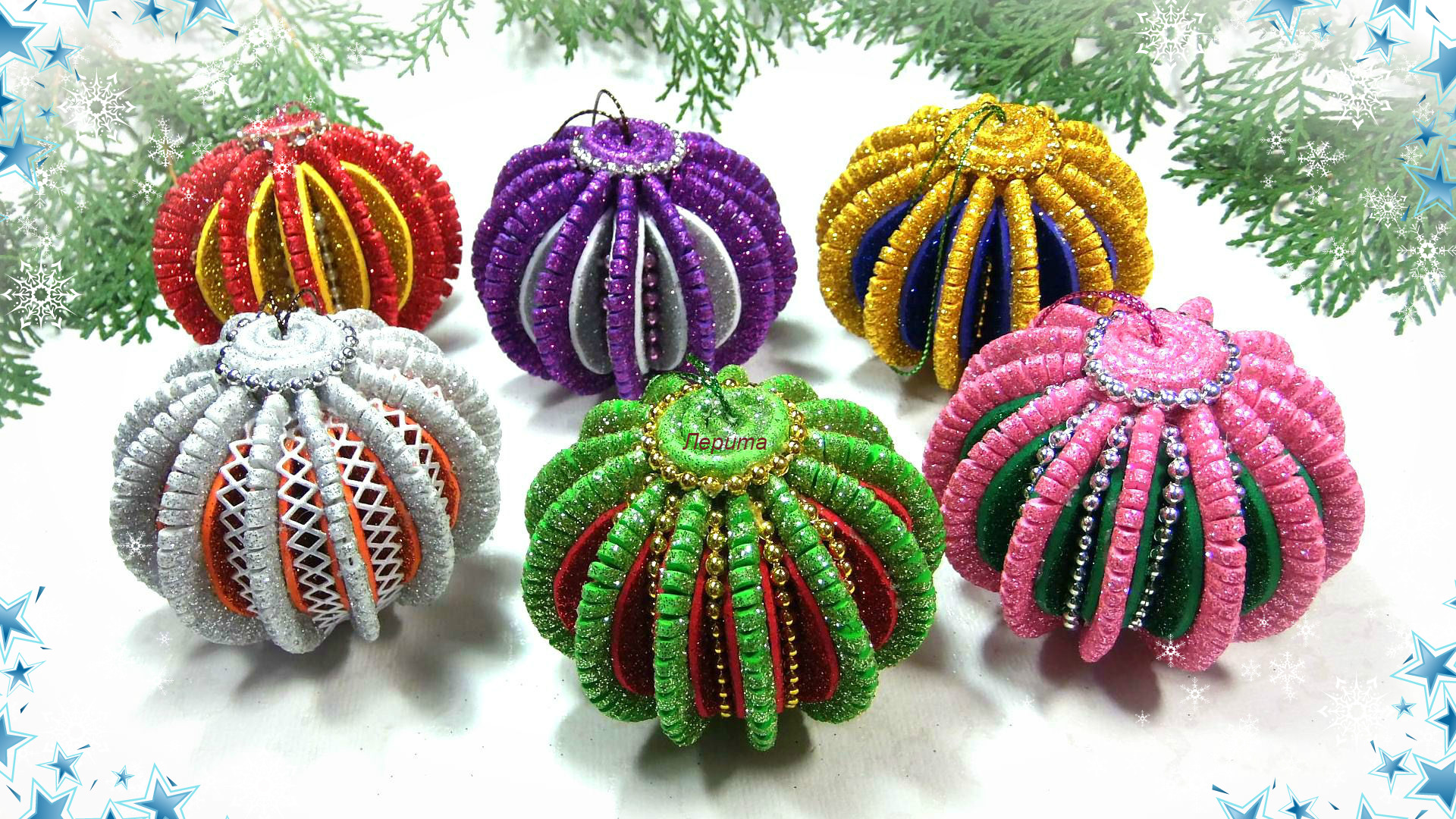 Ёлочные игрушки своими руками. Как сделать игрушки на ёлку своими руками из фоамирана.