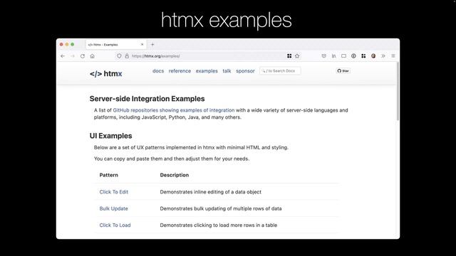 09. Intro to HTMX examples