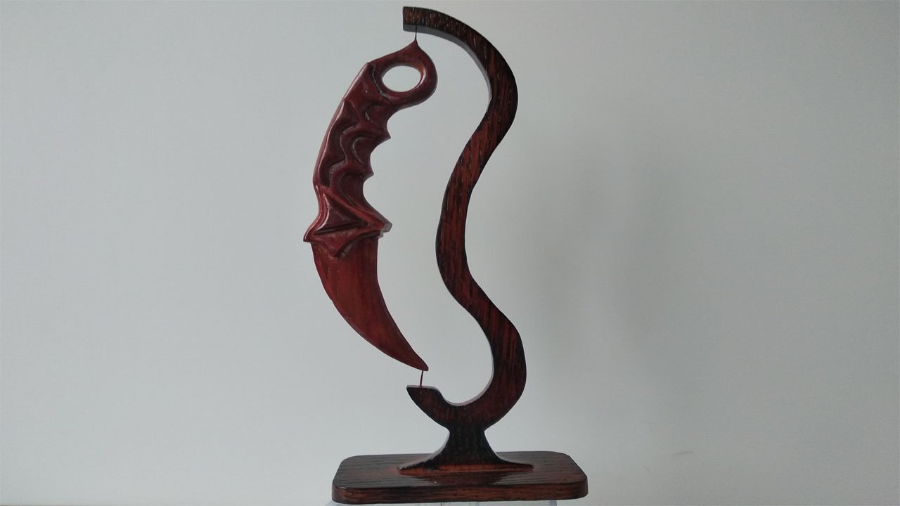 Как сделать Керамбит из дерева .