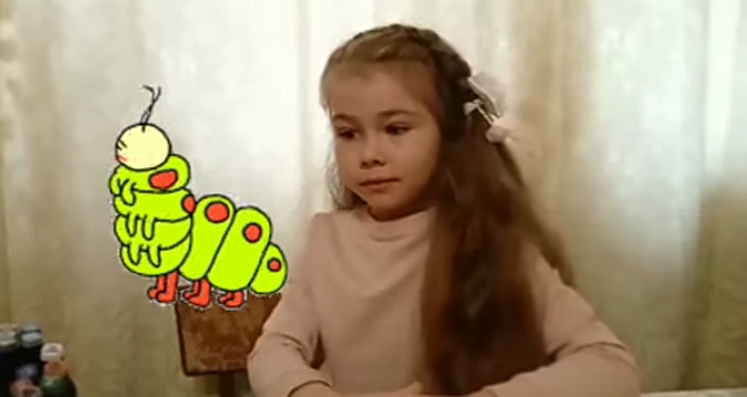 Делаем "живых " гусениц . Опыты для детей .