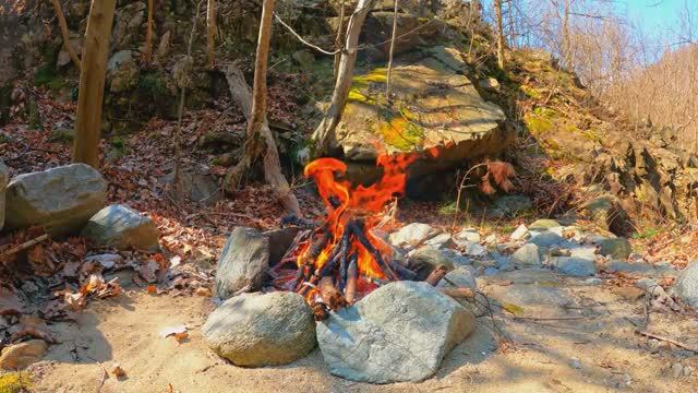 Расслабьтесь под звуки костра