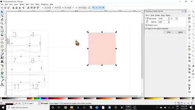 Making Tiled PDF Patterns  in Inkscape