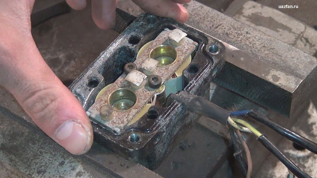 Подключение соленоида к лебёдке