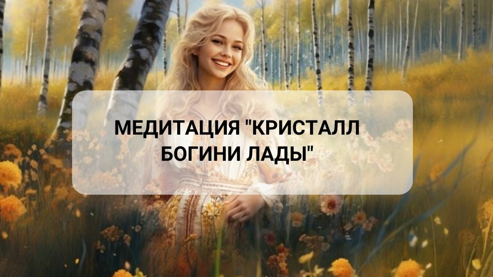 Медитация "Кристалл Богини Лады"