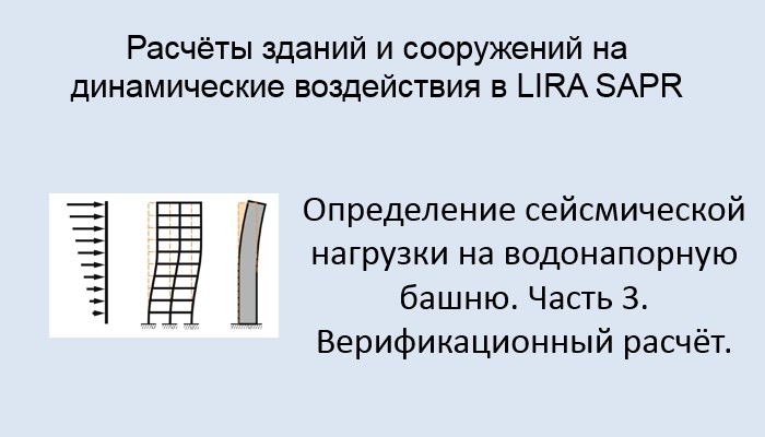 Расчёт на динамические воздействия в Lira Sapr Урок 17 Верификационный расчёт на сейсмику