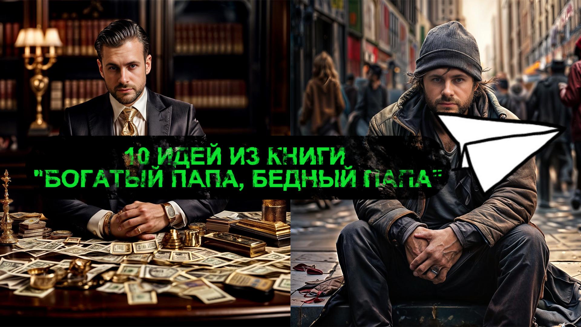 10 ИДЕЙ ИЗ КНИГИ БОГАТЫЙ ПАПА, БЕДНЫЙ ПАПА