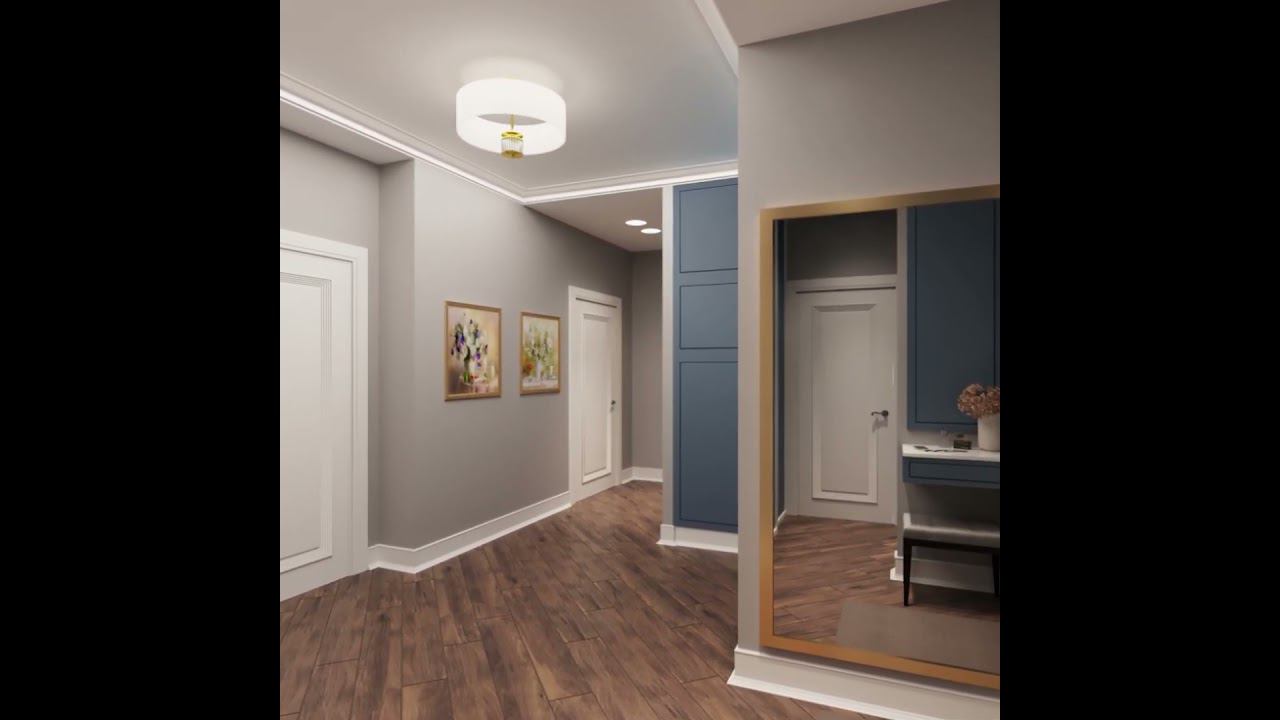 Проект интерьера прихожей  #home #interior #дизайнинтерьера