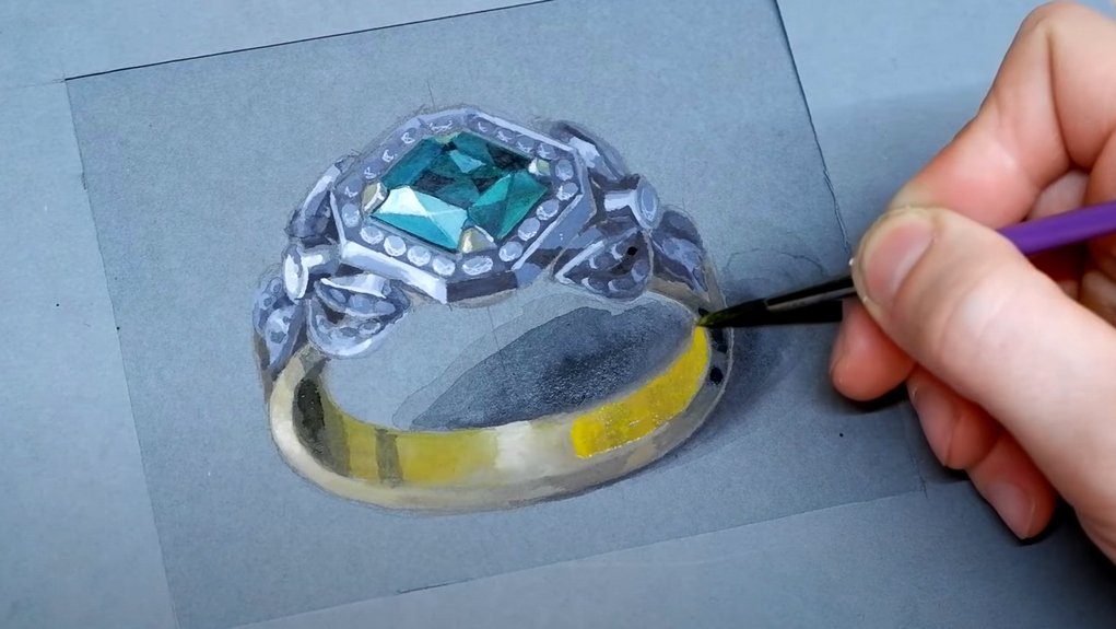 Рисуем реалистично ювелирное изделие!