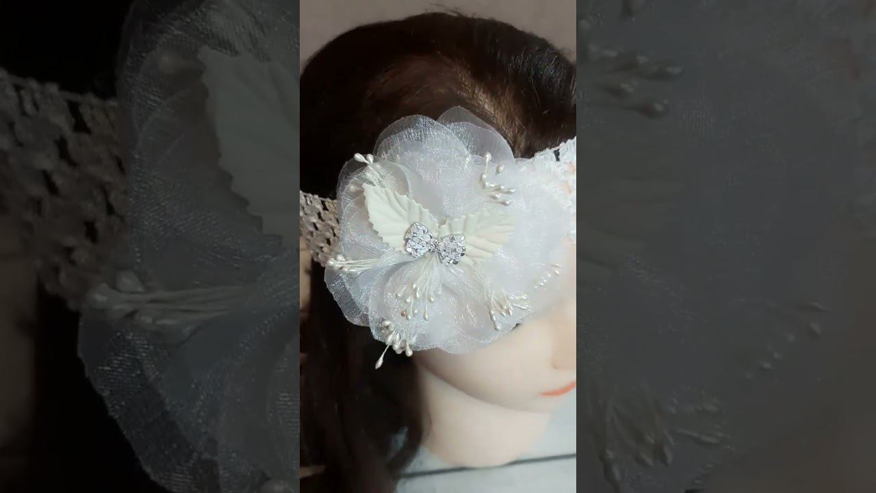 Повязка на голову для девочки до года.