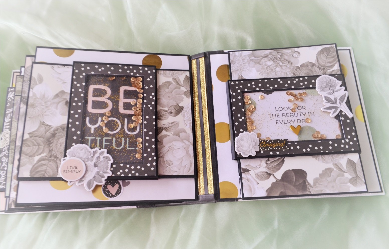 СВАДЕБНЫЙ ФОТОАЛЬБОМ / Страница №7 / СКРАПБУКИНГ ОБУЧЕНИЕ