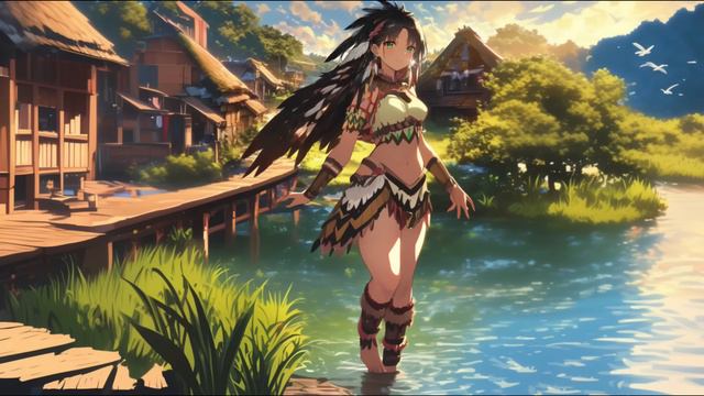 Celtic music - 060 - Relaxing Medieval Music-Tribal Women. Celtic Shakuhachi Music . - Ancient Girl