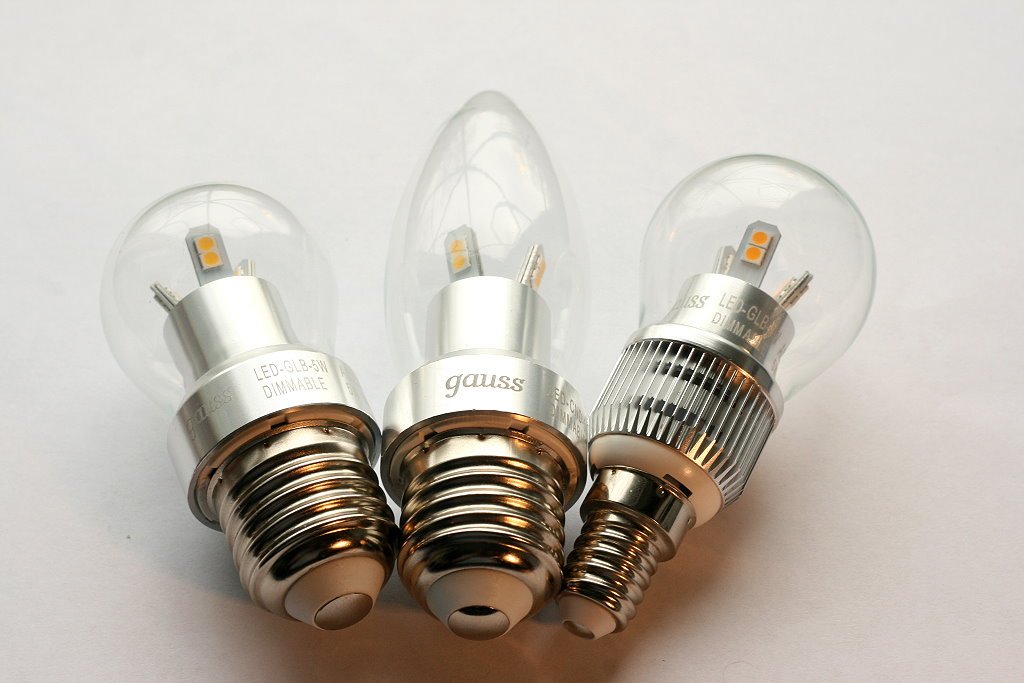 Обзор 3х диммируемых ламп GAUSS