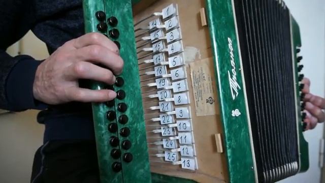 Когда весна придёт не знаю, разбор на гармони №-11 с цифрами