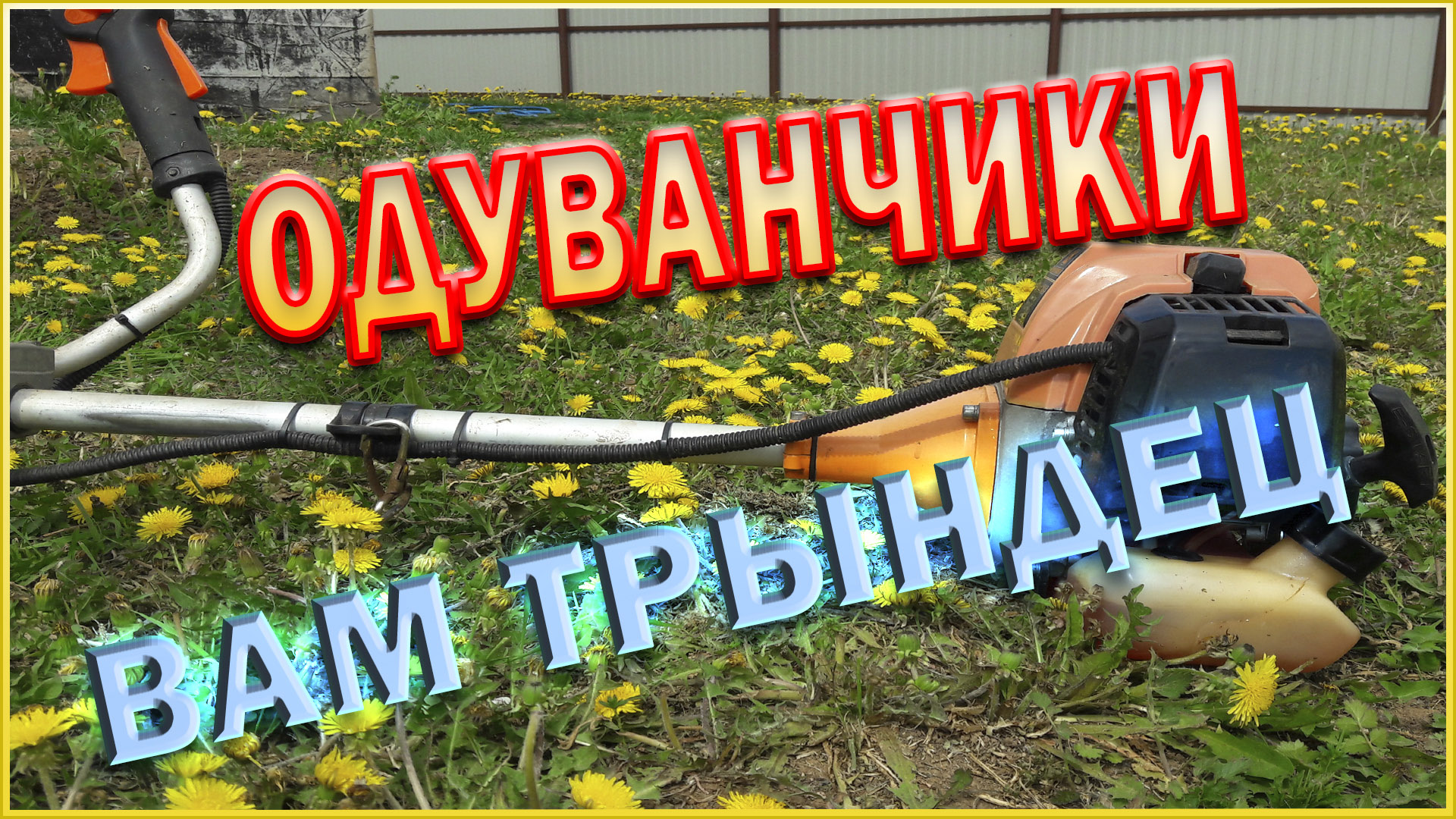 МОТОКОСА-ТРИММЕР, ПРОТИВ ОДУВАНЧИКОВ.