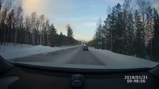 До Красноярской ГЭС за 3 минуты (трасса Р-257 Красноярск - Дивногорск).mp4