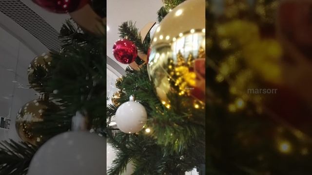 просто елки и игрушки. тц. новосибирск. зима