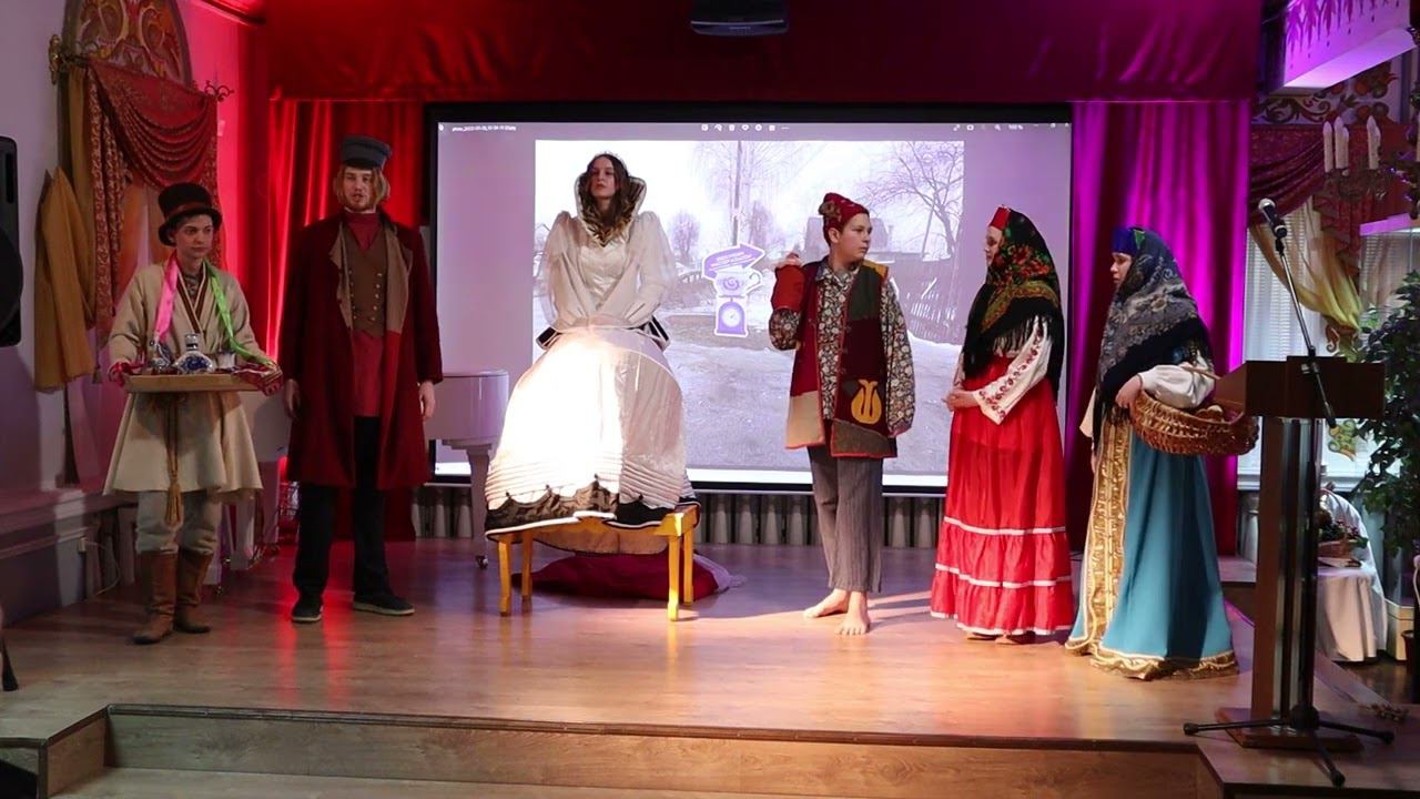 Живые картины. Команда ГГУ «Лубочная Гжель»