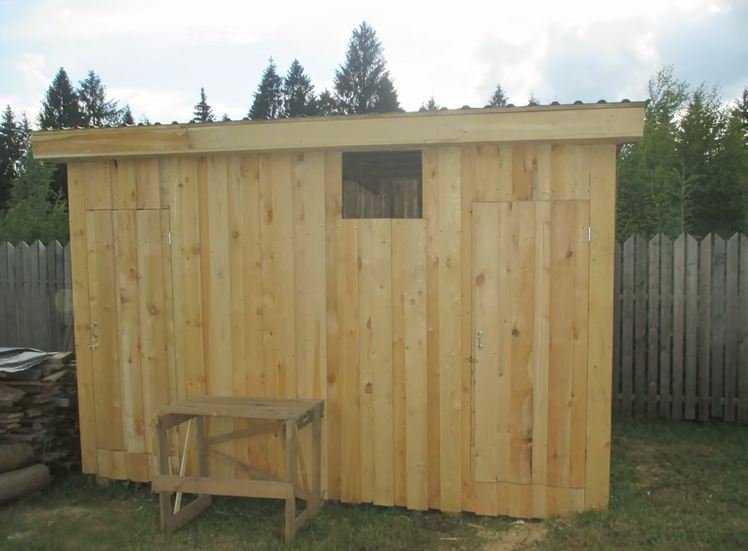 Туалет и хоз/постройка на даче своими руками