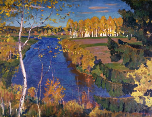 Осенние пейзажи из собрания Третьяковской галереи и Русского музея.