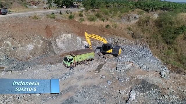 Экскаватор Sumitomo SH210-6 в Индонезии