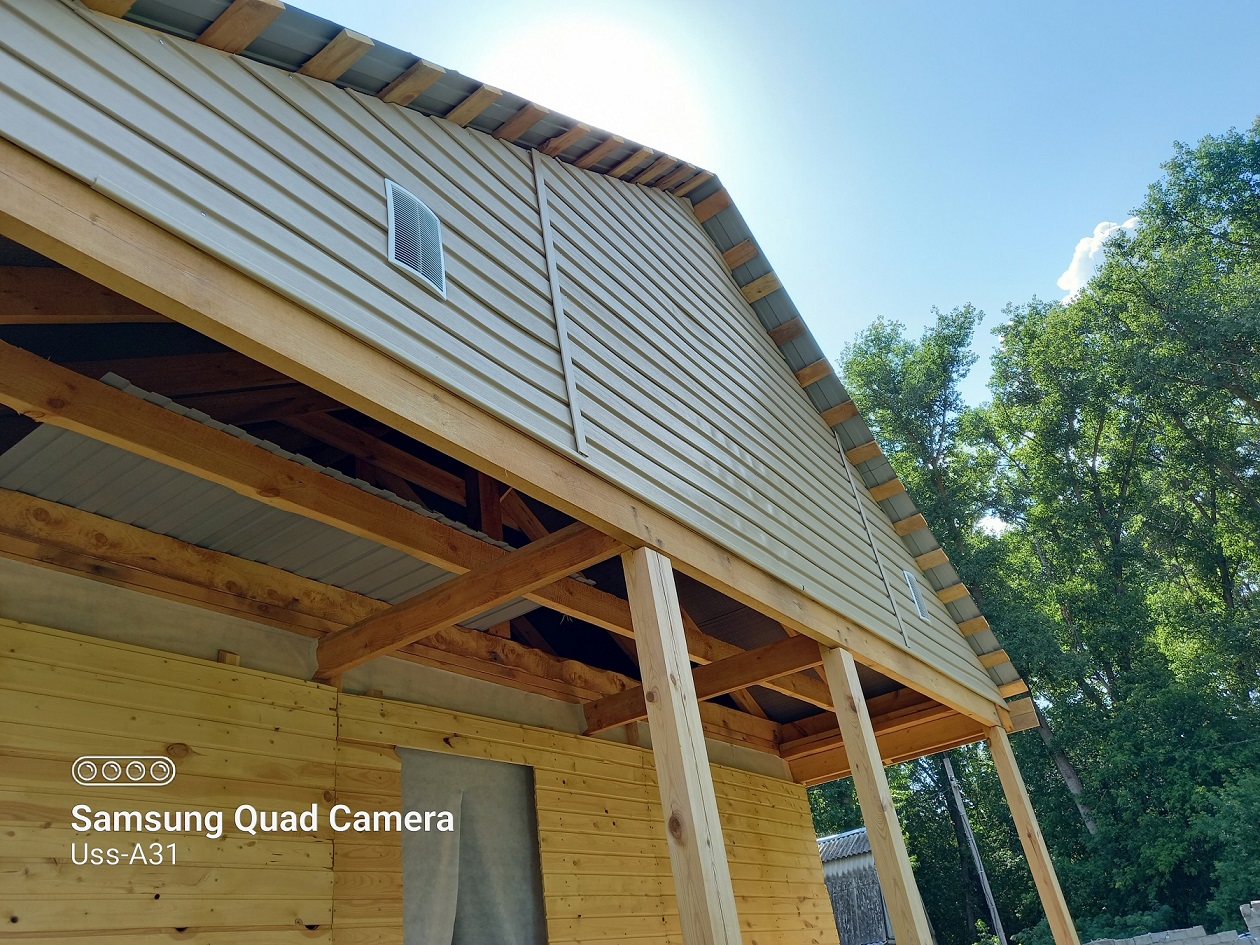 Обшивка фронтонов сайдингом