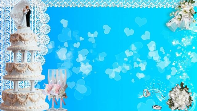 Футаж. Свадебный. бирюзовый.