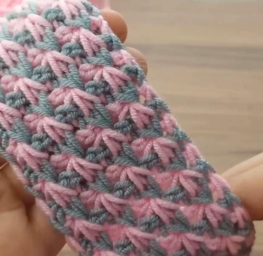 ⚡?Вау!!!?⚡ Удивительно ?? Очень простой тунисский узор для вязания крючком - Очень стильная рези