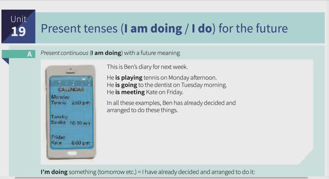 19. Present forms for future