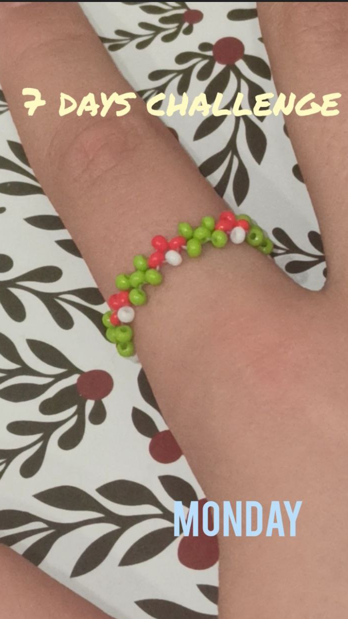 7 days challenge Monday (1 день) #бисер #бисероплетение #кольца #7dayschallenge