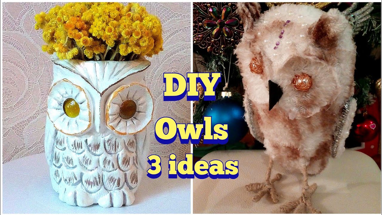Совушки как сделать 3 идеи. Поделки своими руками.