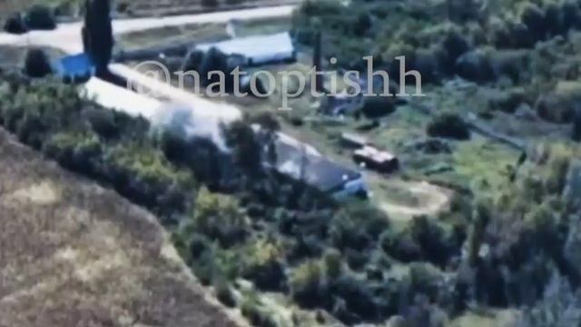 Удар по ангару с военной техникой ВСУ в н.п. Пономаренки Сумской области