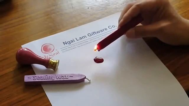 Сургучная печать, Cургуч с фитилем, как пользоваться