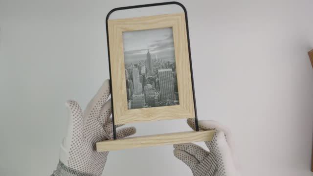 BB-9086 фоторамка настольная 10x15, (МДФ+Металл)