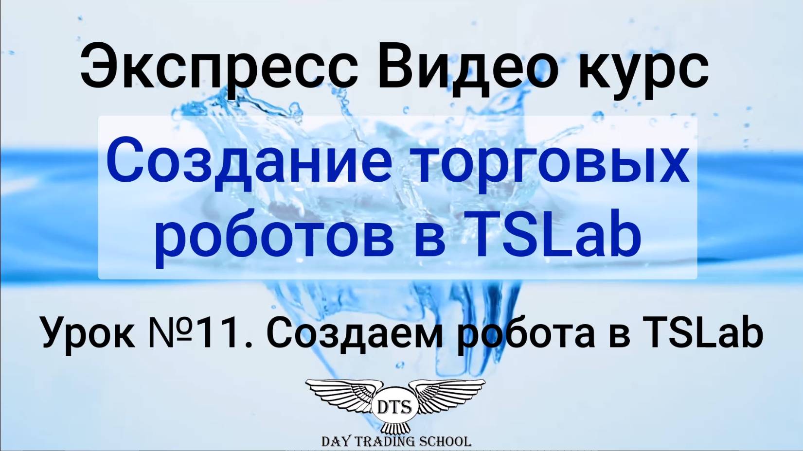 Экспресс видео курс TSLab- Урок 11- Создаем робота в TSLab