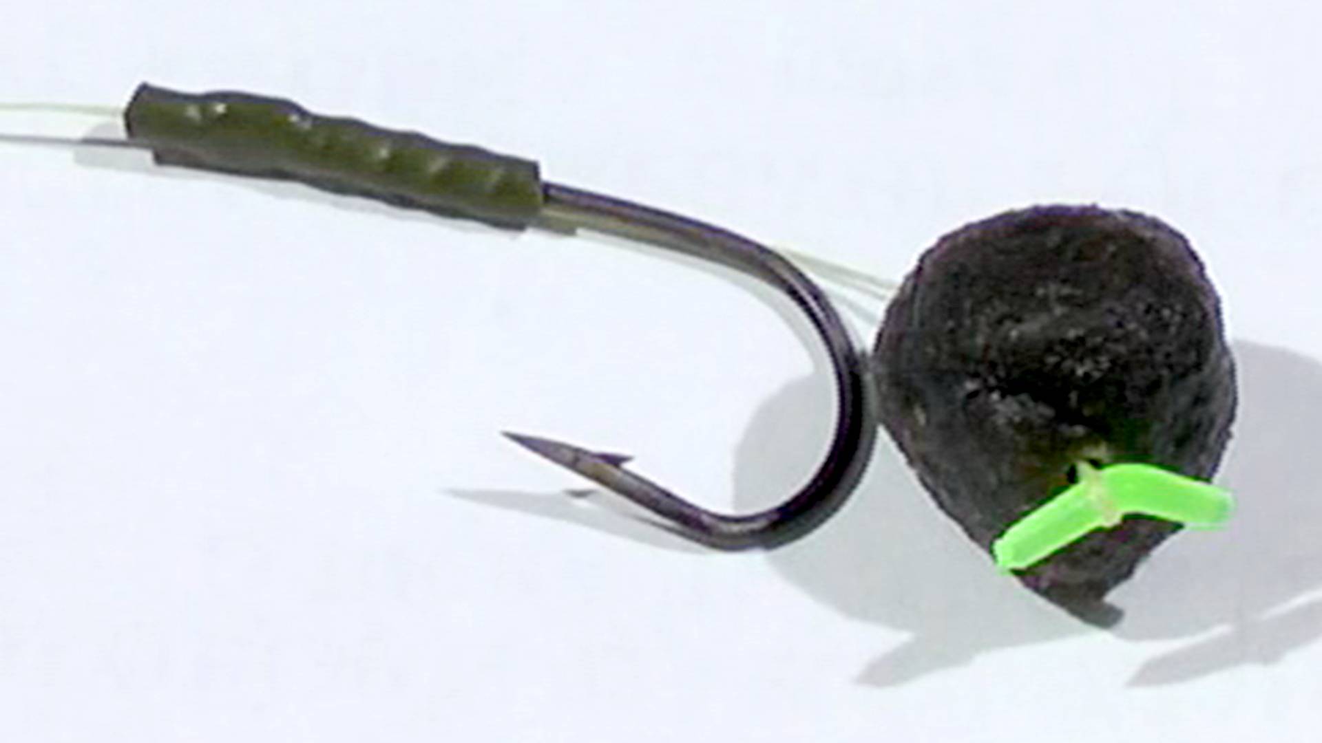 Как насадить бойл на крючок с волосом.