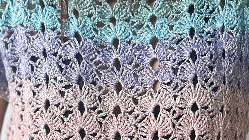 Как вязать ажур из описания Lana Grossa Gomitolo Collina