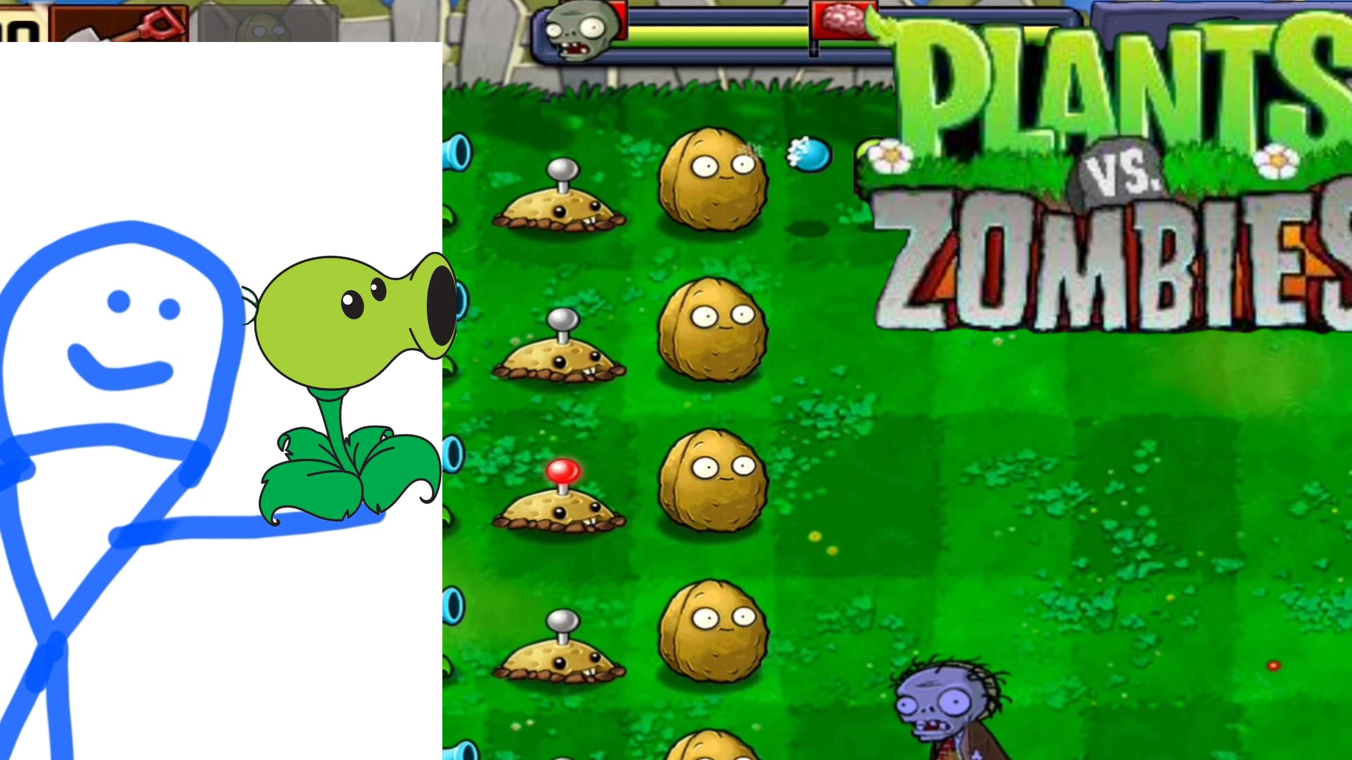 прохождение plants vs zombies #1