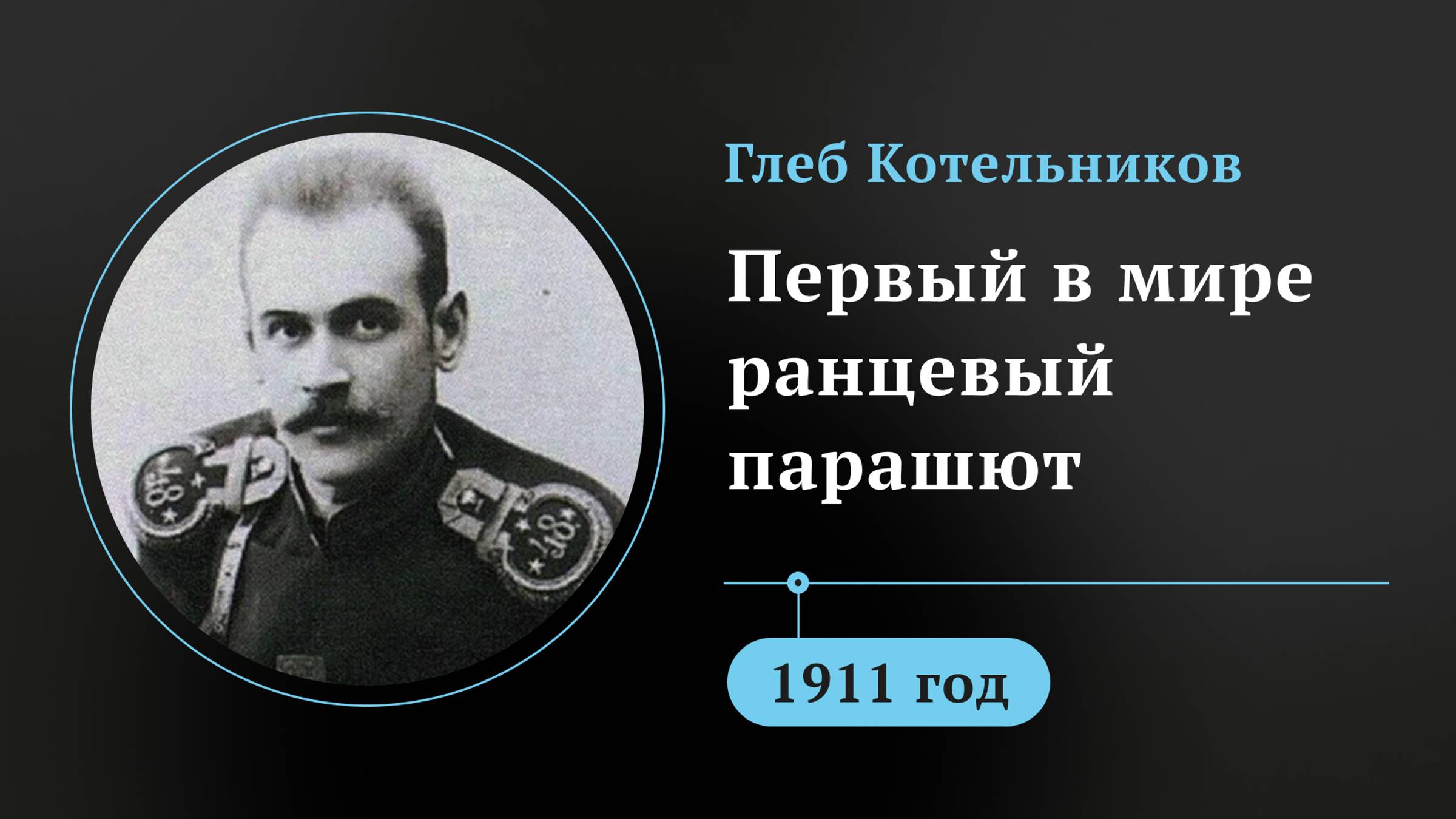 Глеб Котельников. Первый в мире ранцевый парашют