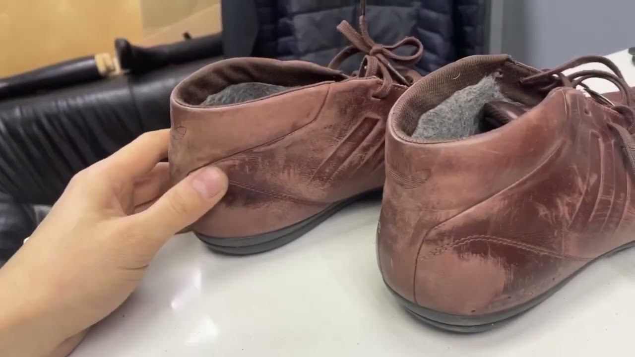 Покраска ботинок