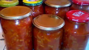 Салат с фасолью. Заготовка на зиму