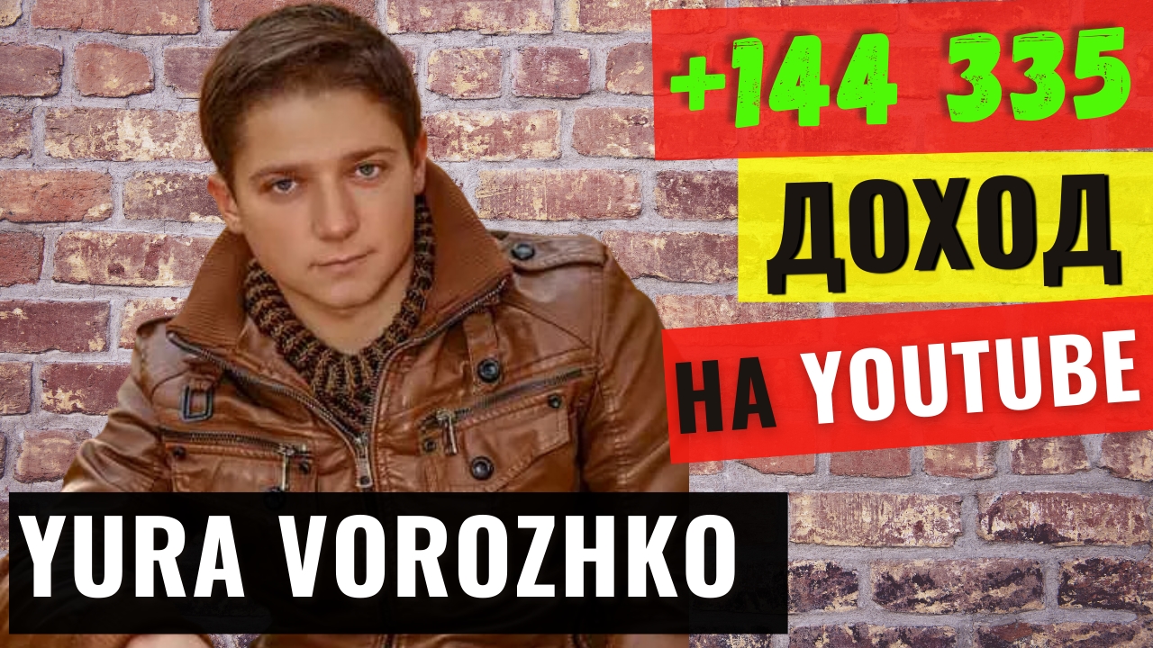 Юра Ворожко Обзор канала. Доход на Ютуб в 2021 году.