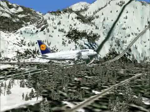 FS 2004 Landing of А319 in (LOWI)  Innsbruck