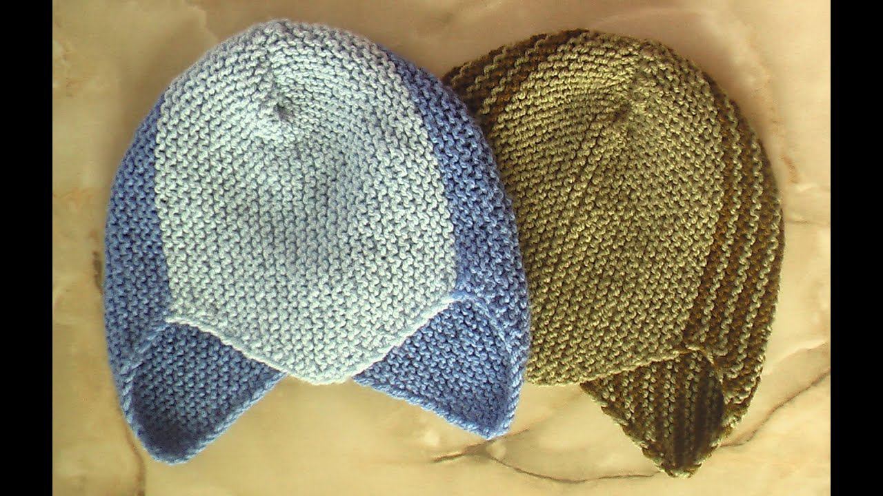 Спортивная шапочка. Вязание на спицах.