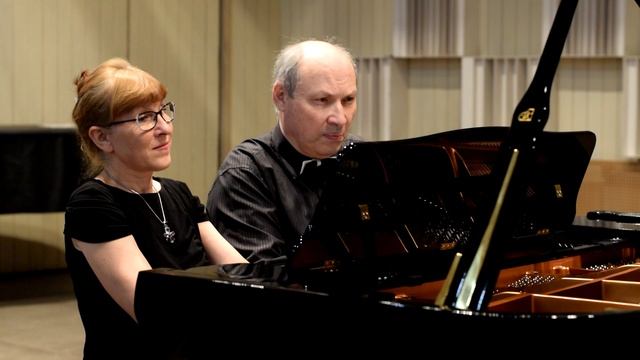 Ф. Шуберт Дивертисмент в венгерском стиле  фортепианный дуэт Эльвира Полонская и Анатолий Полонский