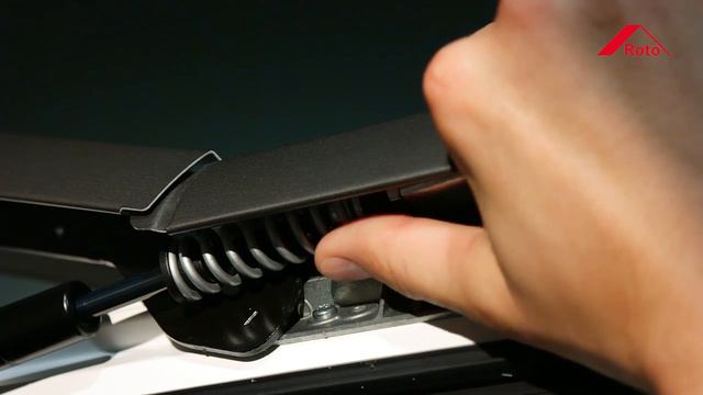 Регулировка тормаза - Окно с приподнятой осью поворота створки Roto WDF R7