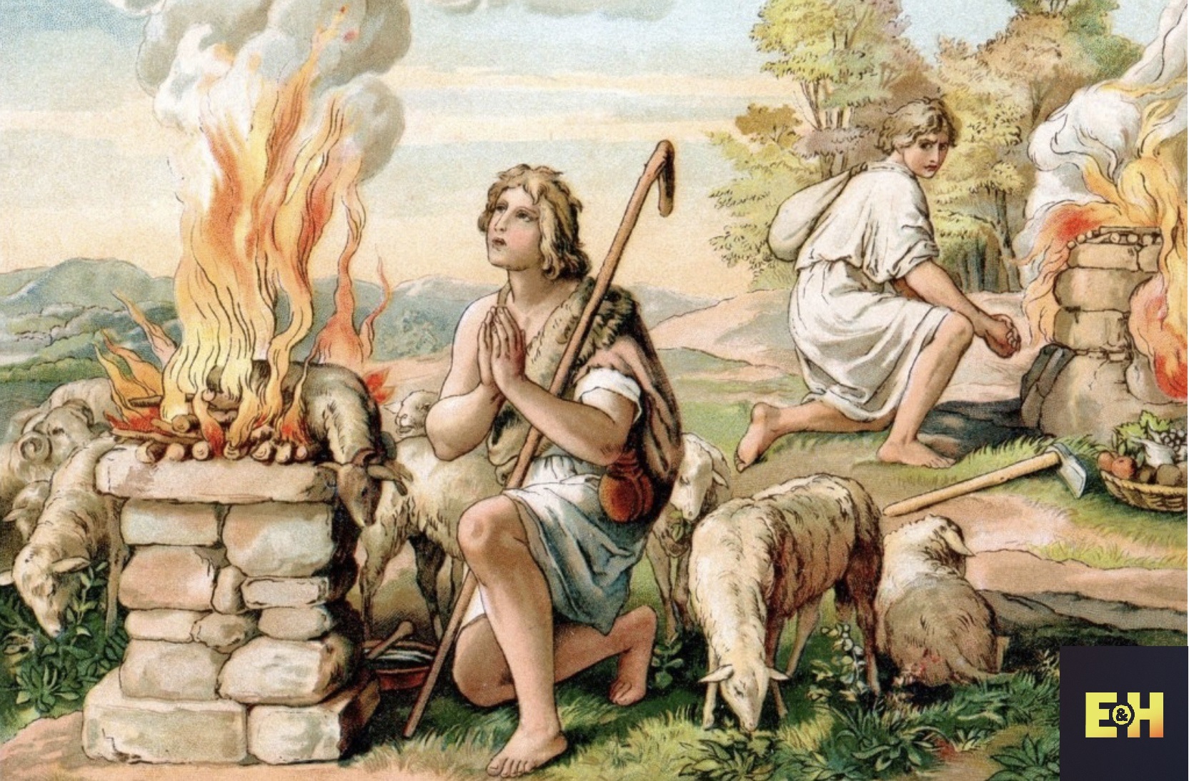 Станкевичюс слушает историю Каина и Авеля и рассуждает о первочеловечестве