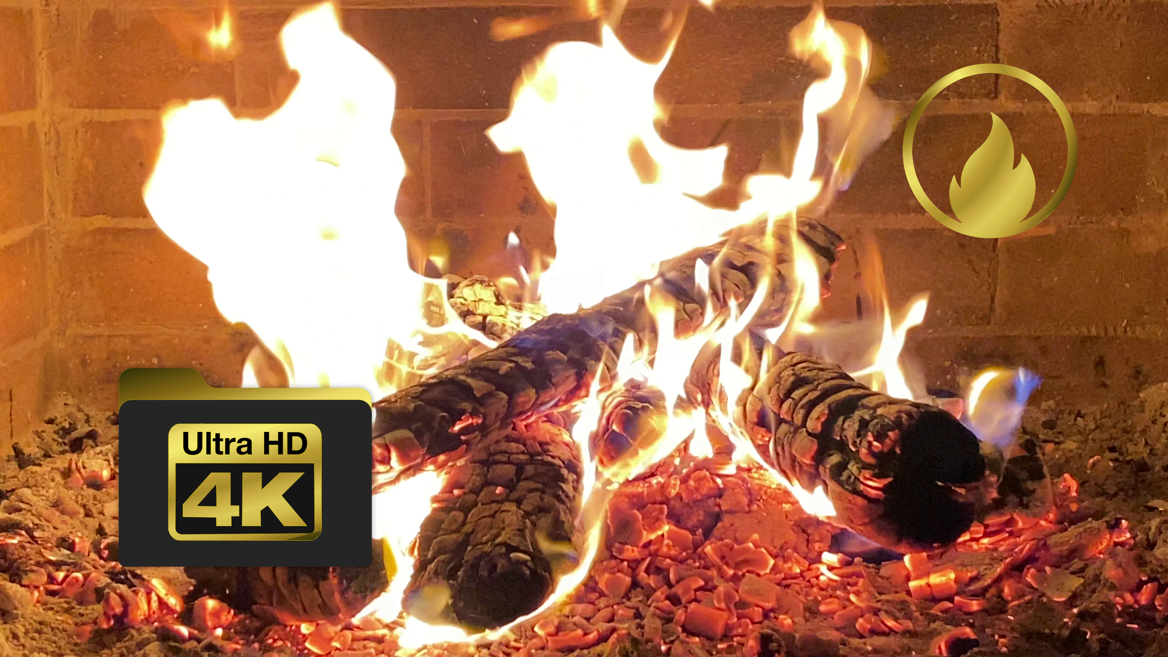 Огненное умиротворение: Расслабляющее видео с камином в 4К